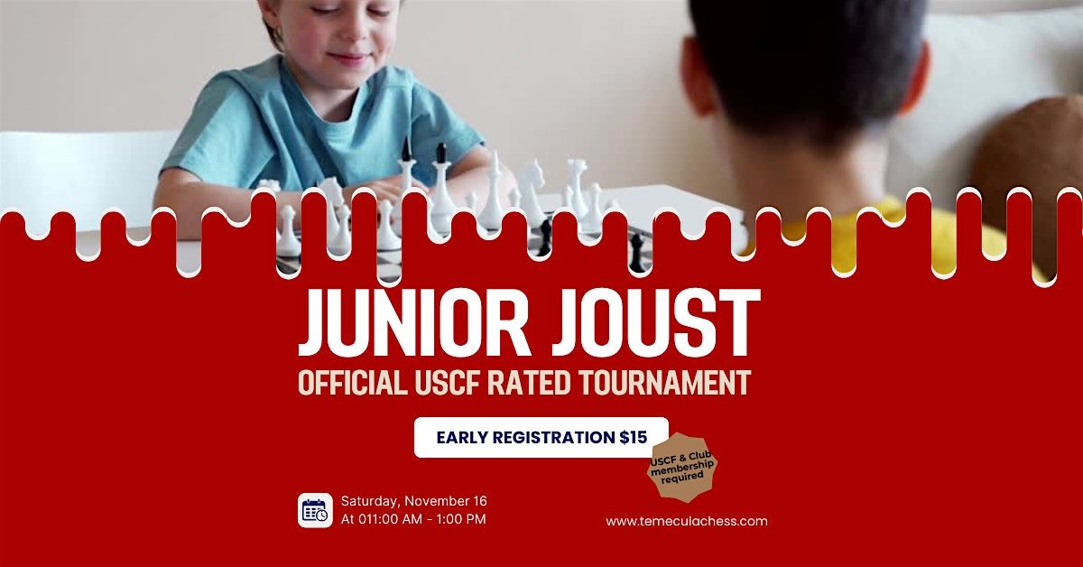 Junior Joust Chess Tournament, Temecula Chess Club, 22 February to 27 ...
