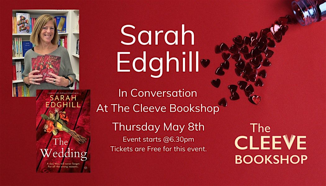 In Conversation With Author, Sarah Edghill, The Cleeve Bookshop, Bishop ...