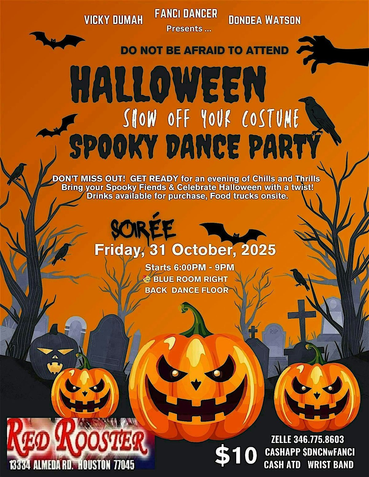 Fanci Halloween Costume Spooky Dance Party, The Original Red Rooster ...