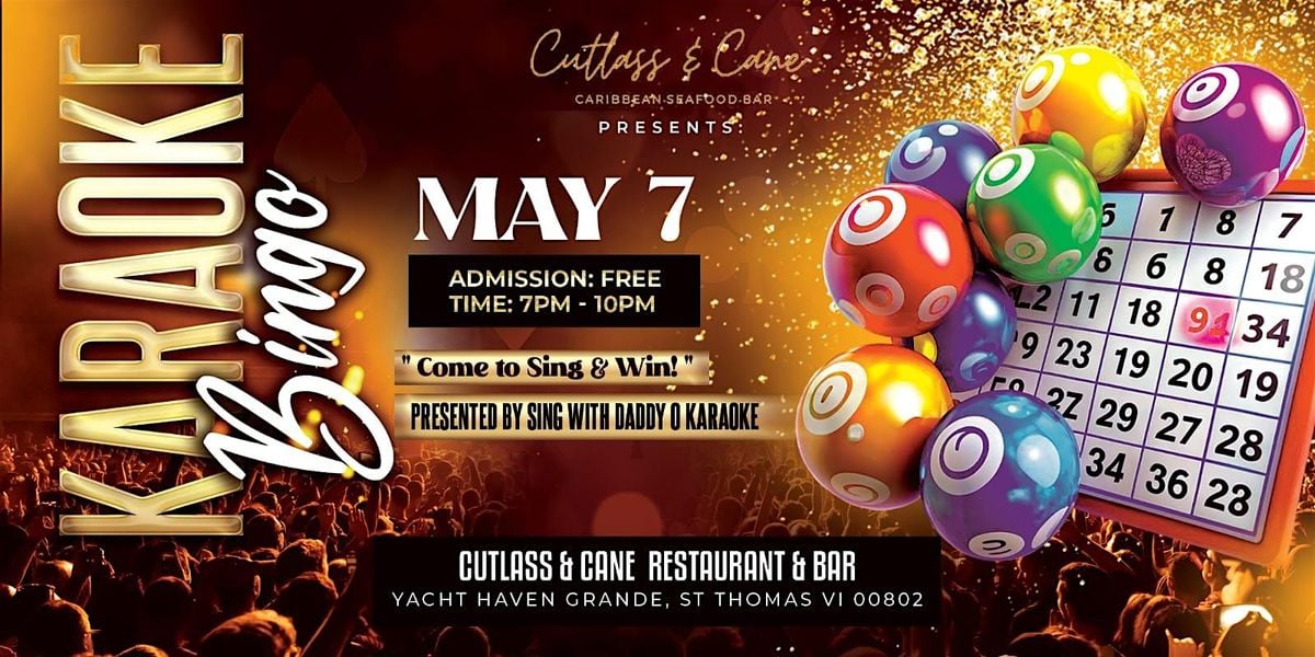 Karaoke Bingo at Cutlass & Cane, Cutlass & Cane, Charlotte Amalie, 7 ...