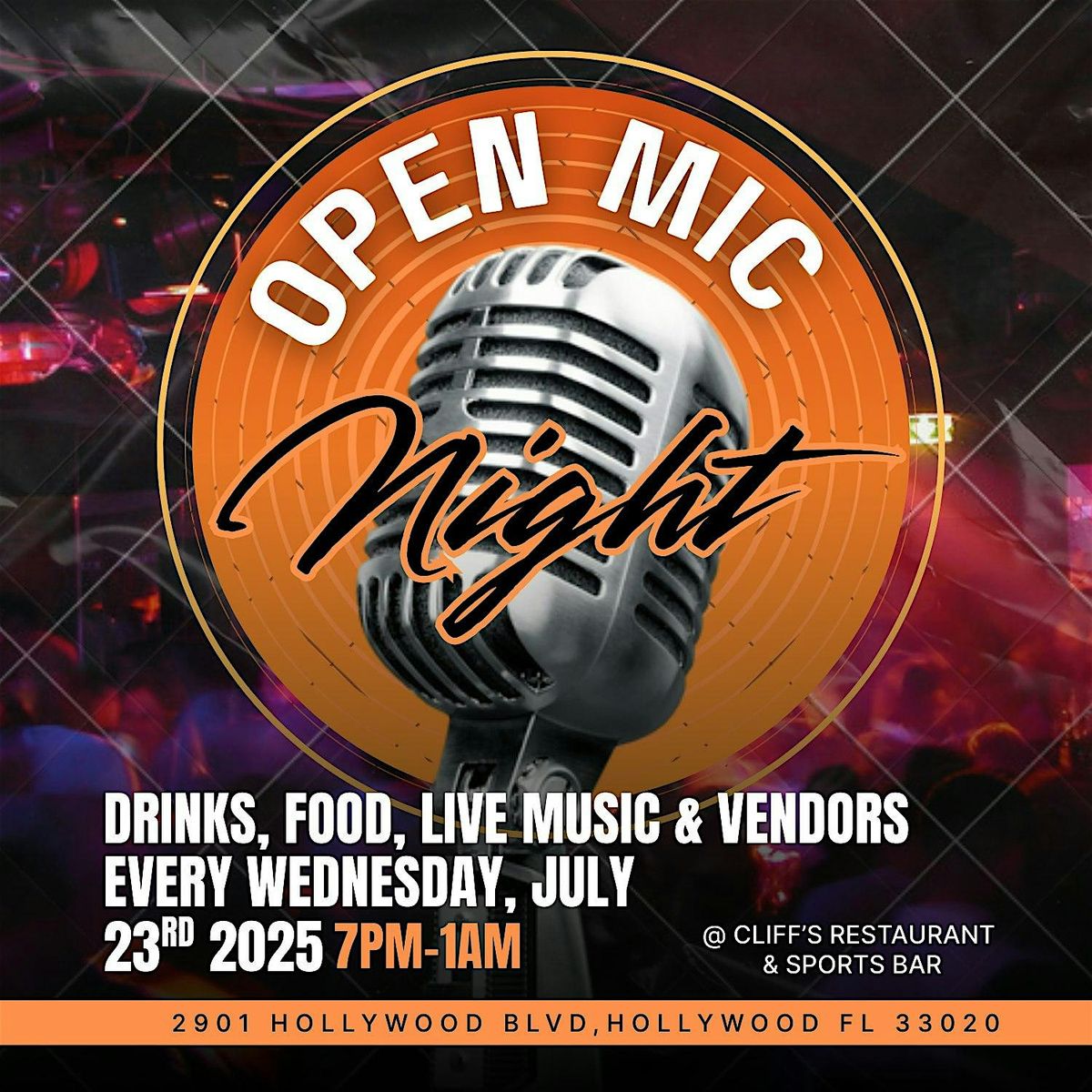 Soul United Poetry/Open Mic Night!, 2901 Hollywood Blvd, 23 July to 31 ...