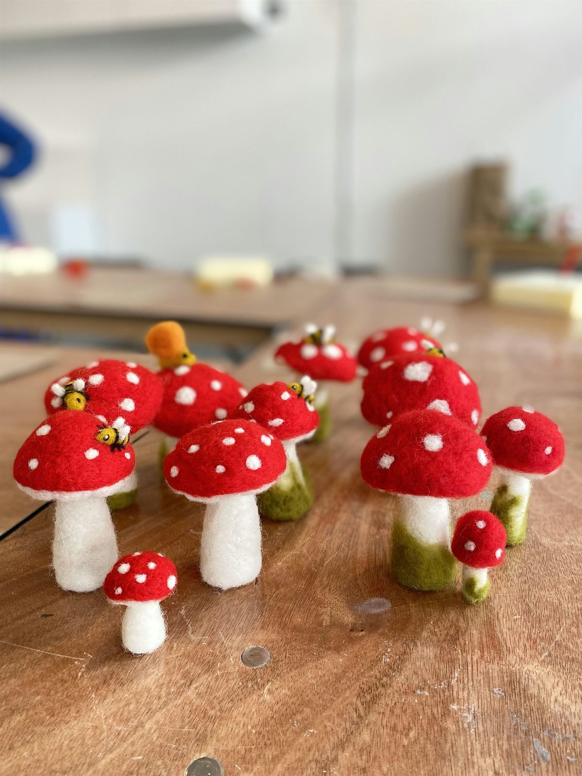 Needle Felting Toadstools, Flock and Gaggle, Salford, 20 September 2025 ...