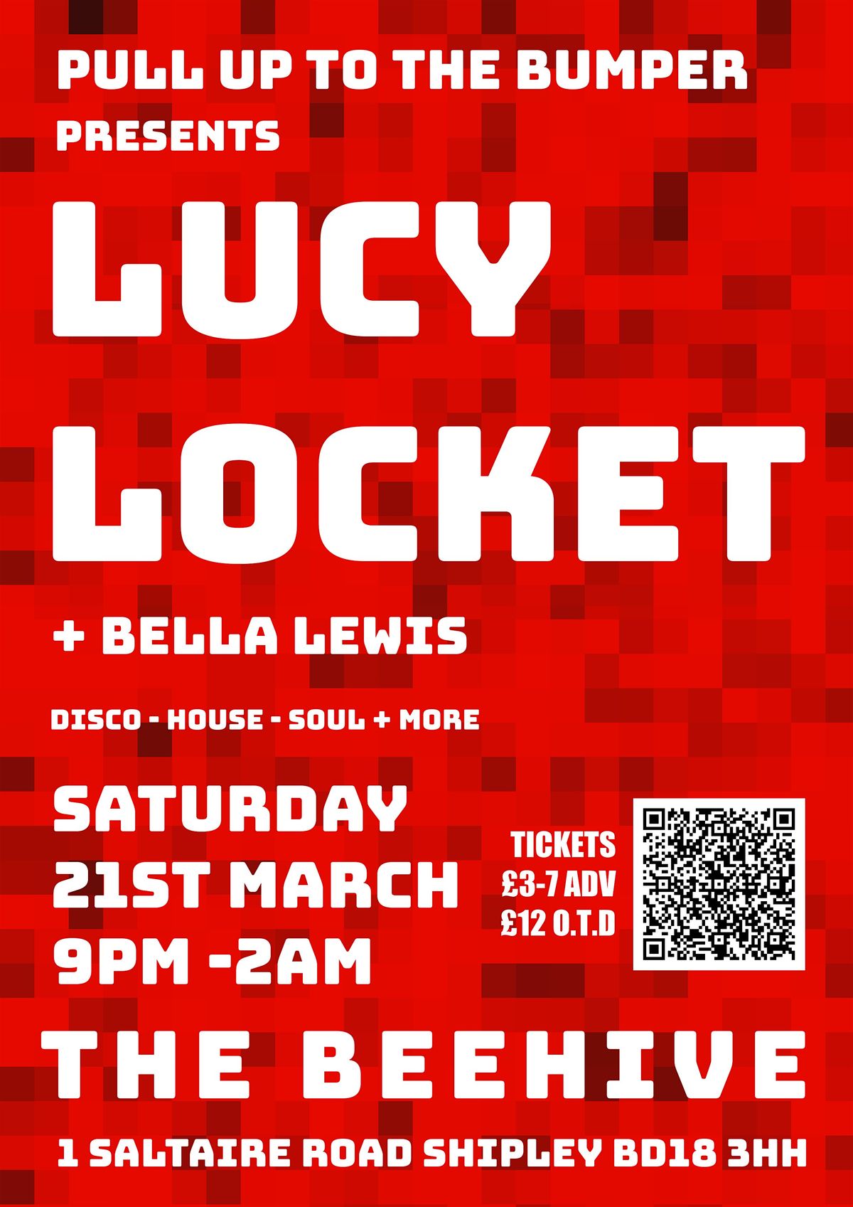 PULL UP TO THE BUMPER - LUCY LOCKET, Beehive, Shipley, 21 March to 22 ...