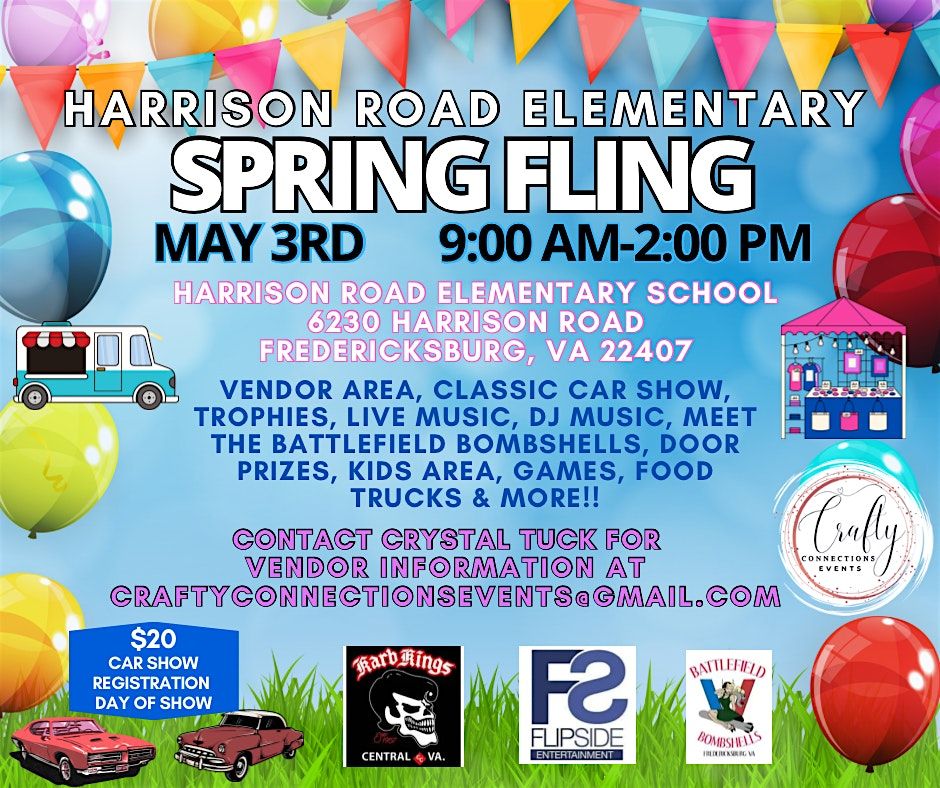 Harrison Road Elementary Spring Car Show & Craft Fair, Harrison Road ...