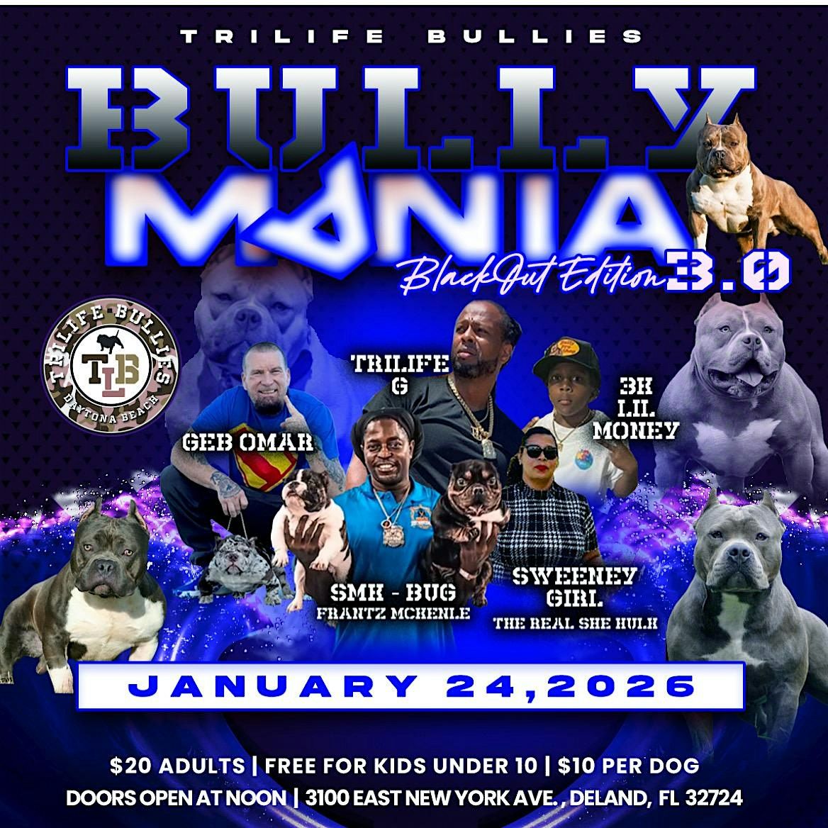 Bully Mania 3.0, Volusia County Fairgrounds, DeLand, 24 January 2026 ...
