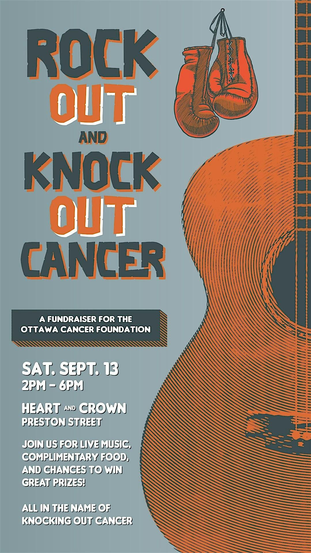 Rock Out and Knock Out Cancer, Heart & Crown - Preston, Ottawa, 13 ...