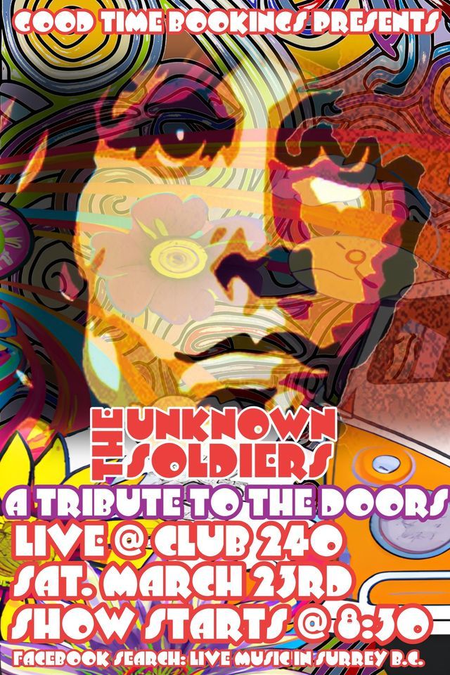 TRIBUTE TO THE DOORS LIVE! @ CLUB 240 WHITE ROCK!, The Royal Canadian Legion Branch 240 ...