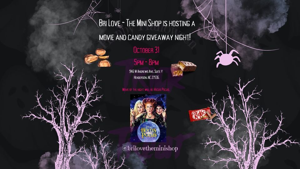 Halloween Movie Night and Candy Giveaway , Bri Love - The Mini Shop ...