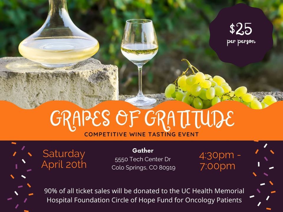 Grapes of Gratitude - A Competitive Wine Tasting Event, Gather COS 5550 ...