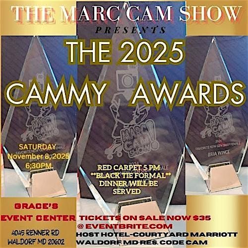 THE MARC CAM SHOW 2025 CAMMY AWARDS, Graces Event Center, Waldorf, 8 November 2025 | AllEvents