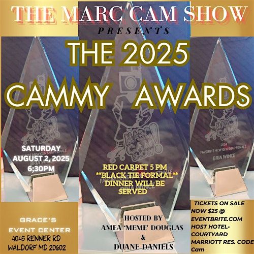 THE MARC CAM SHOW 2025 CAMMY AWARDS, Graces Event Center, Waldorf, 2 August 2025 | AllEvents