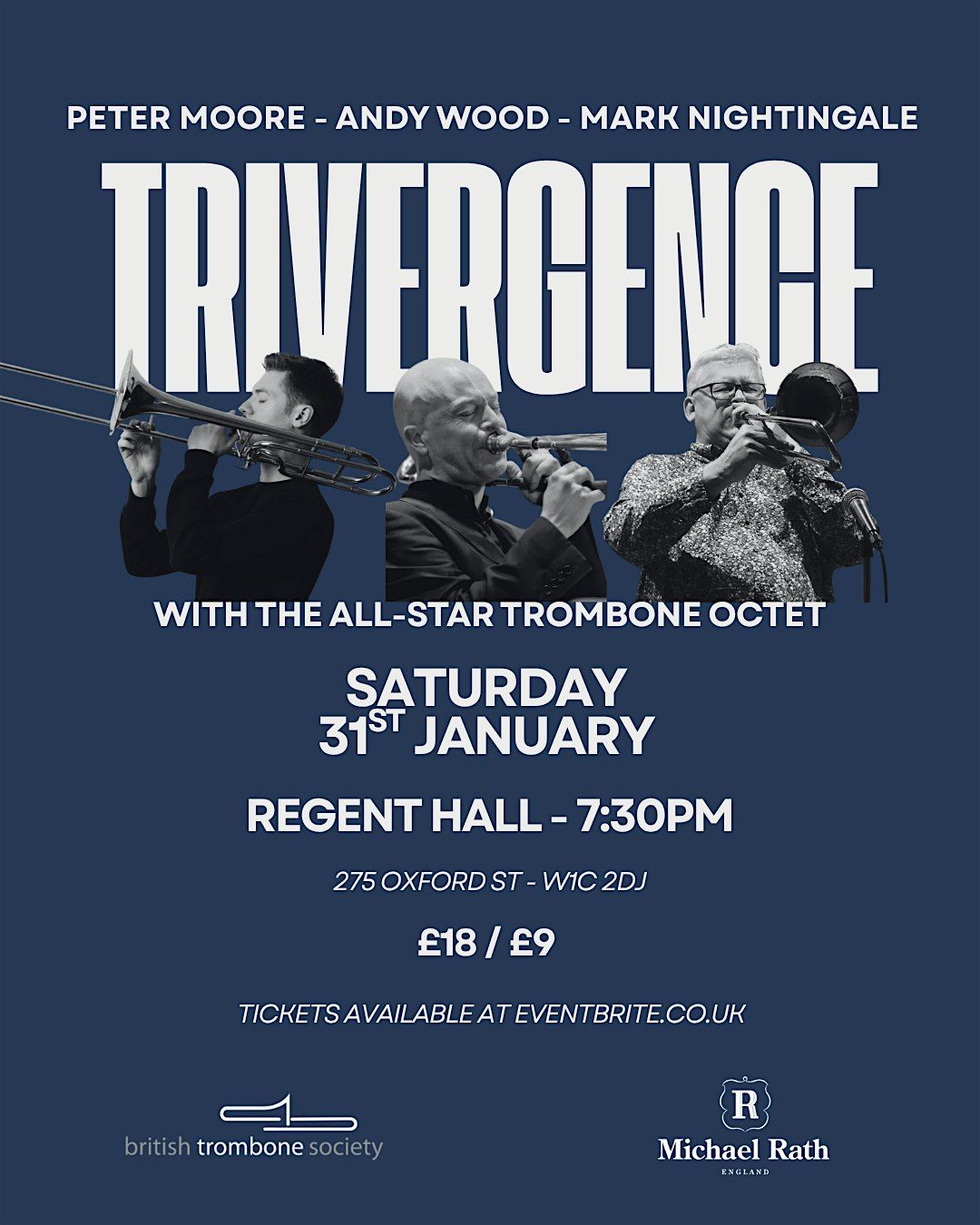 TRIVERGENCE: Peter Moore, Andy Wood and Mark Nightingale & trombone ...