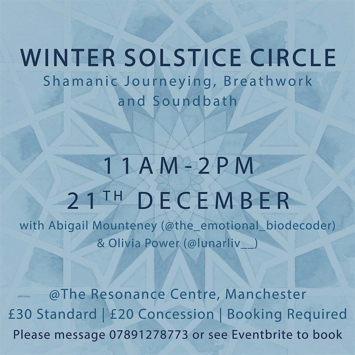 Winter Solstice Circle - Shamanic Journeying, Breathwork & Sound ...