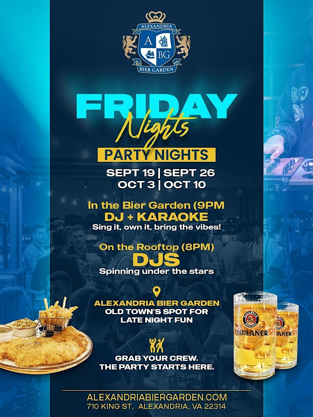 Friday Nights = Party Nights at Alexandria Bier Garden!, Alexandria ...