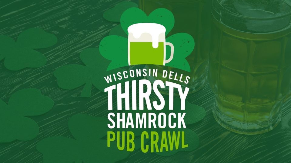 Thirsty Shamrock Pub Crawl, Elm Street Plaza, Wisconsin Dells, 16 March ...