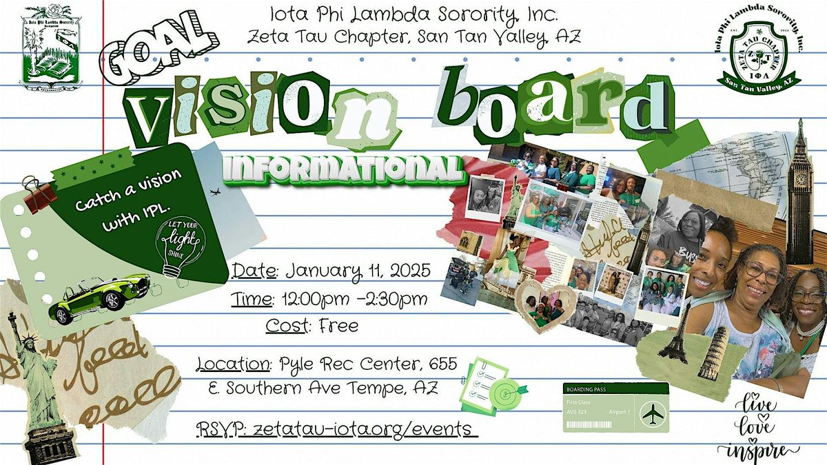 Zeta Tau Chapter Vision Board Informational, Pyle Adult Recreation ...