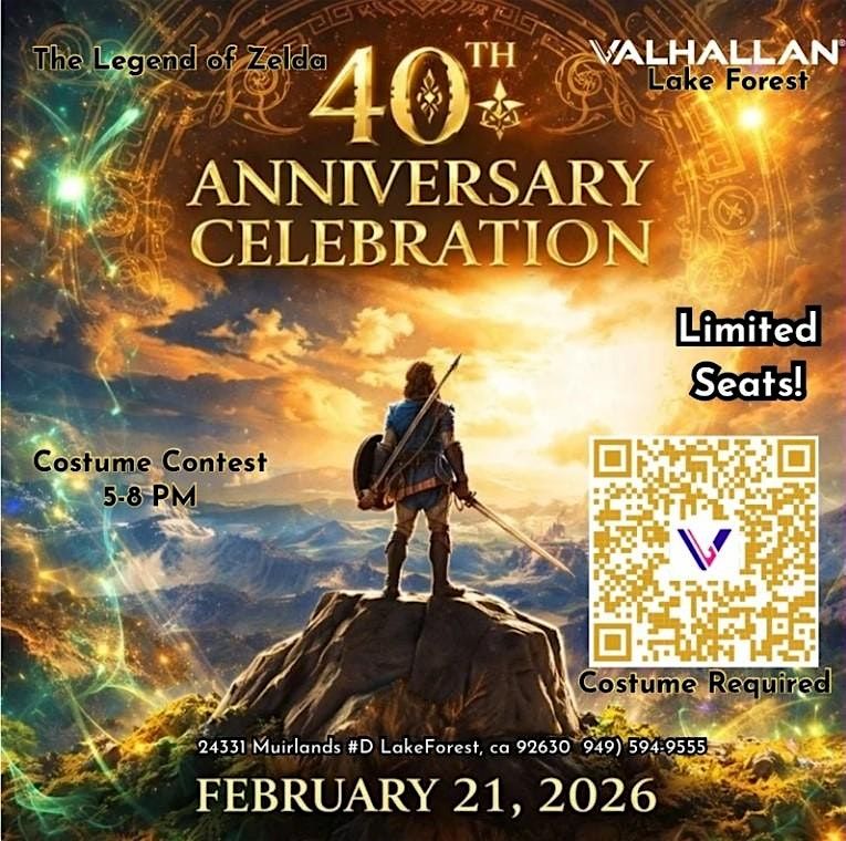 The Legend of Zelda 40th Anniversary Celebration, Valhallan Esports ...