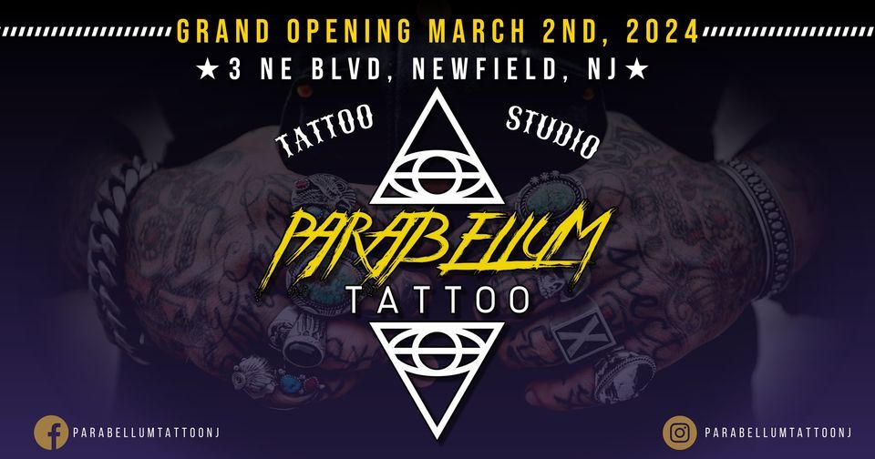 Parabellum Tattoo Studios event, 3 N E Blvd, Newfield NJ 08344, March 2 ...