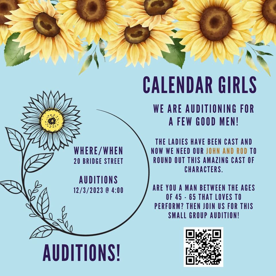 Calendar Girls - Male Auditions!, May River Theatre, Daufuskie Island ...