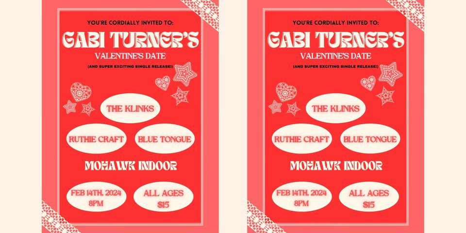 A&J Presents: Gabi Turners Valentines Date w/ The Klinks, Ruthie Craft ...