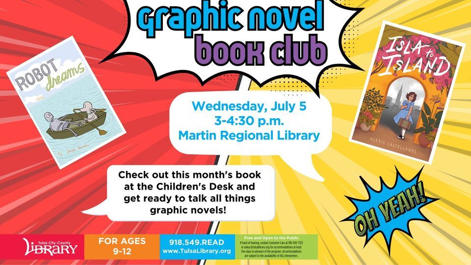 Hobby Club: Tween Graphic Novel Discussion, Martin Regional Library ...