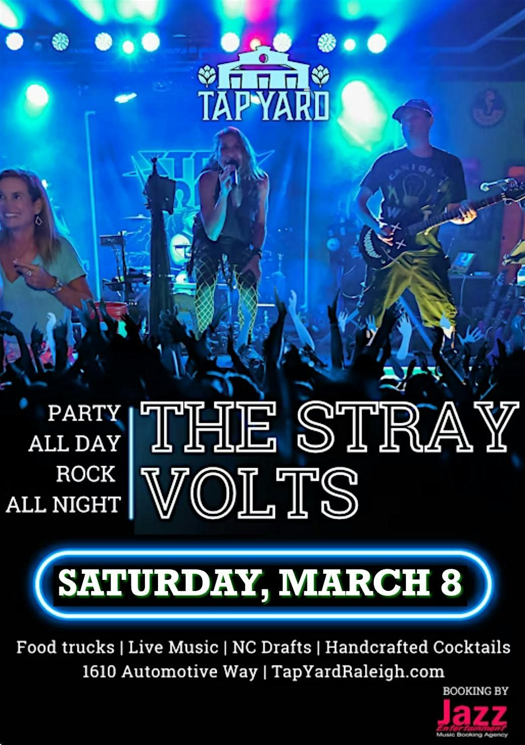 Stray Volts LIVE @ Tap Yard, Tap Yard Raleigh, 8 March 2025 | AllEvents