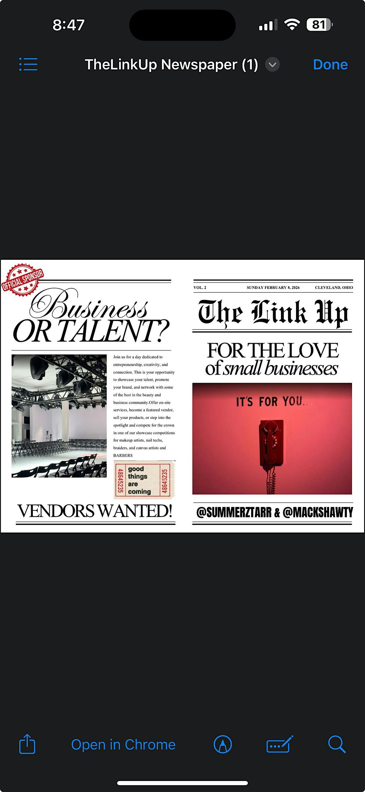 THE LINK UP - FOR THE LOVE OF SMALL BUSINESSES, 2400 Superior Ave ...