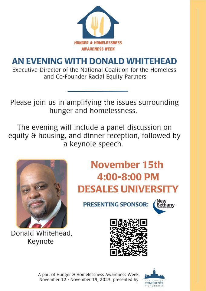 AN EVENING WITH DONALD WHITEHEAD, DeSales University, Center Valley, 15 ...