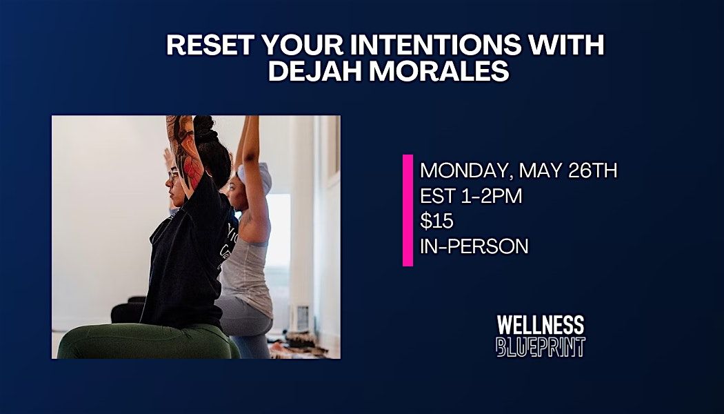 Reset Your Intentions with Dejah Morales, Perry Park, Somerville, 26 ...
