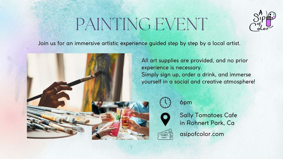 Painting @Sally Tomatoes, Sally Tomatoes, Rohnert Park, April 2 2024 ...