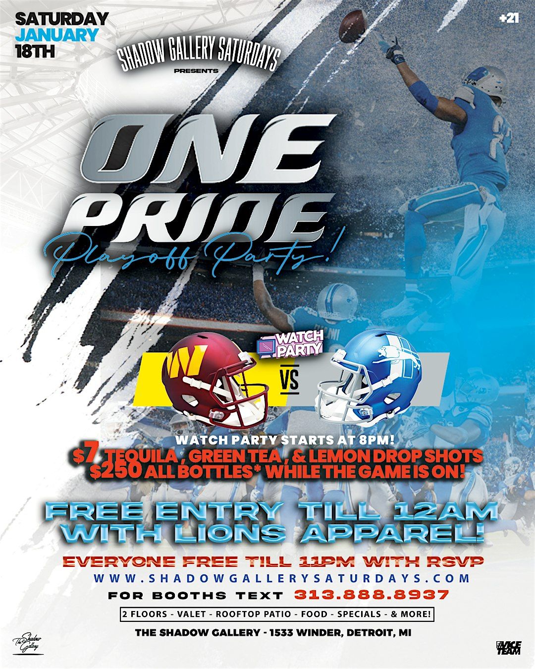 The Lions Game After Party @ Shadow Gallery, The Shadow Gallery Detroit ...