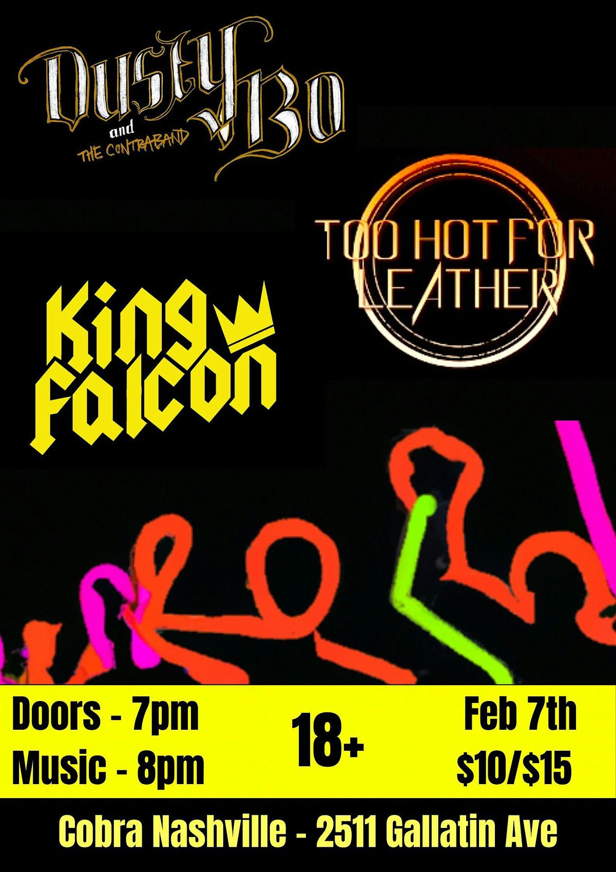 King Falcon | Too Hot for Leather | Dusty Bo and the Contraband, Cobra ...