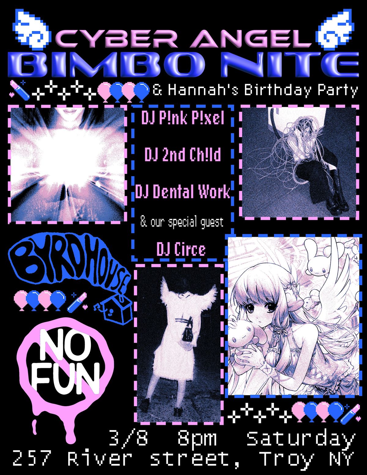 Bimbo Nite: Cyber Angel -DJ P!nk P!xel/DJ 2ND CH!LD/DJ Dental Work/DJ ...