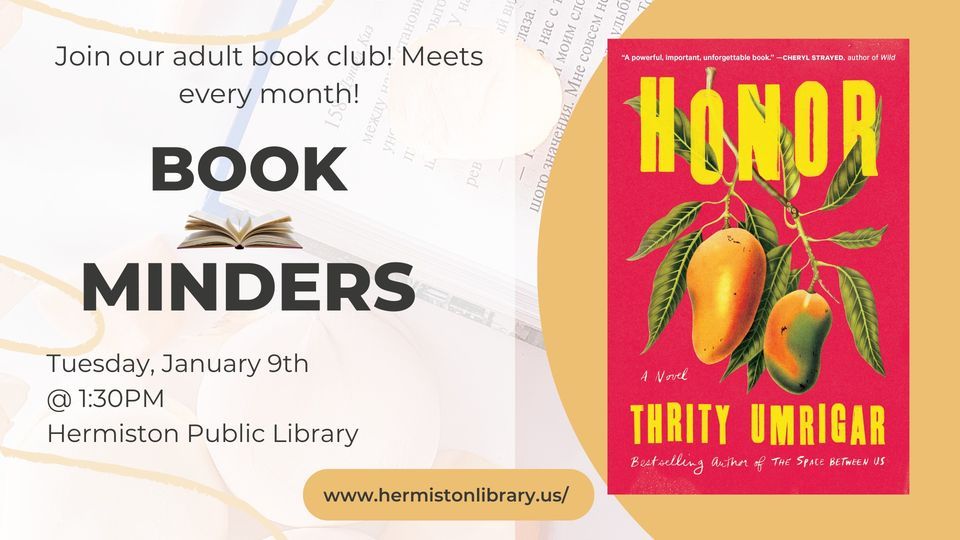 Bookminders - Adult Book Club, Hermiston Public Library, January 9 2024 ...