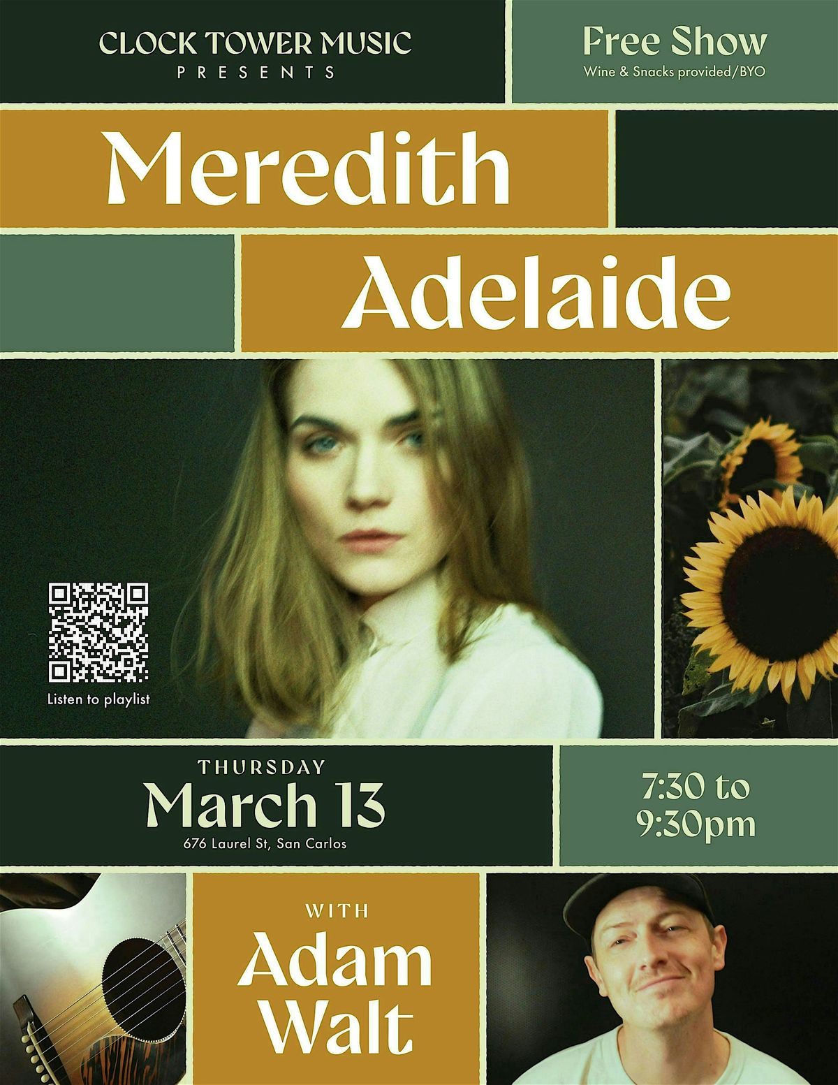 Meredith Adelaide Live at Clock Tower Music, Clock Tower Music, San Carlos, 13 March 2025 ...