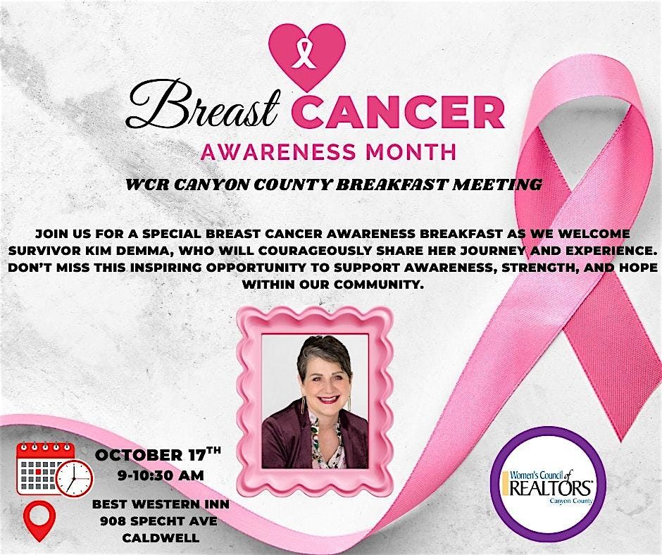 WCR Canyon County October Breakfast meeting on Breast Cancer Awareness ...