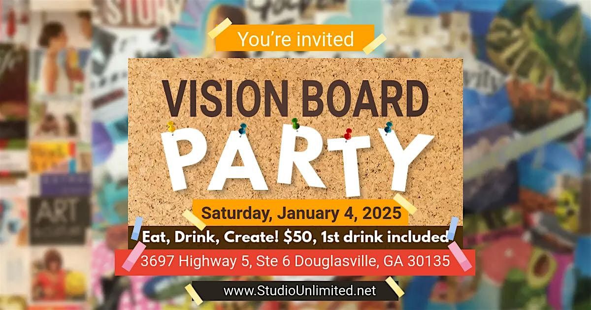 Sip & Paint Vision Board Party, 3697 GA-5, Douglasville, 4 January 2025 ...
