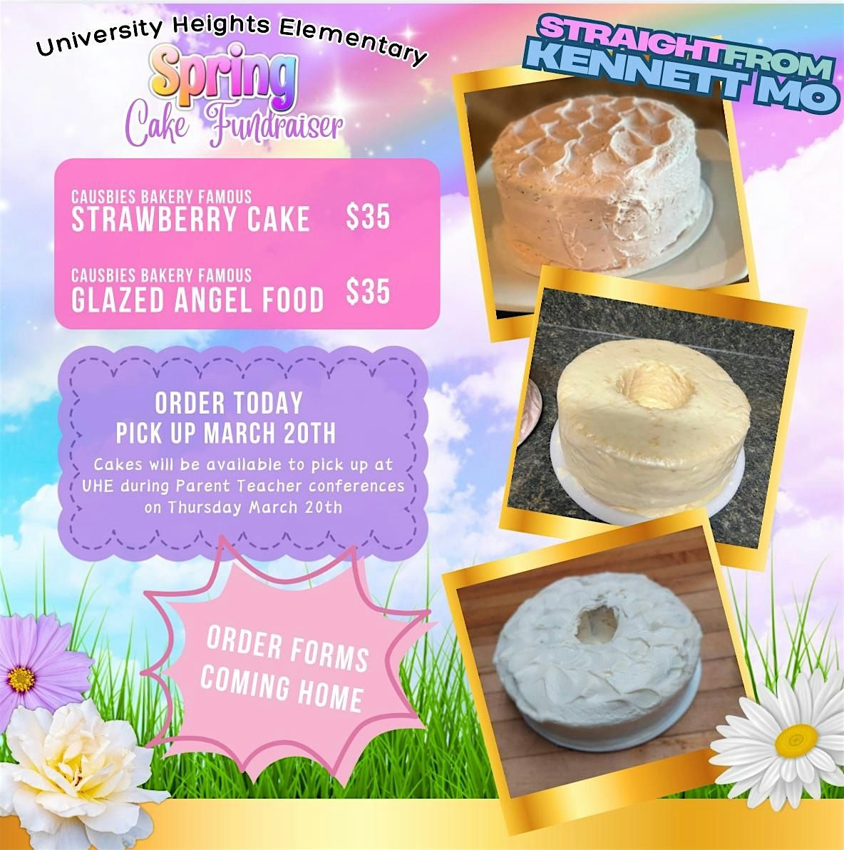 Causbie’s Cake Fundraiser, University Heights Elementary School ...