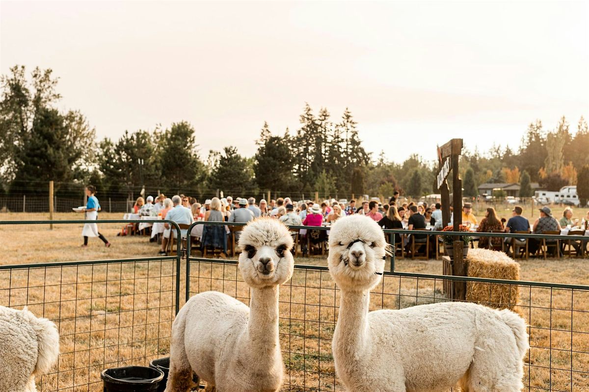Dinner in the Field at Alpacas at Marquam Hill Ranch w/ Abacela Winery ...