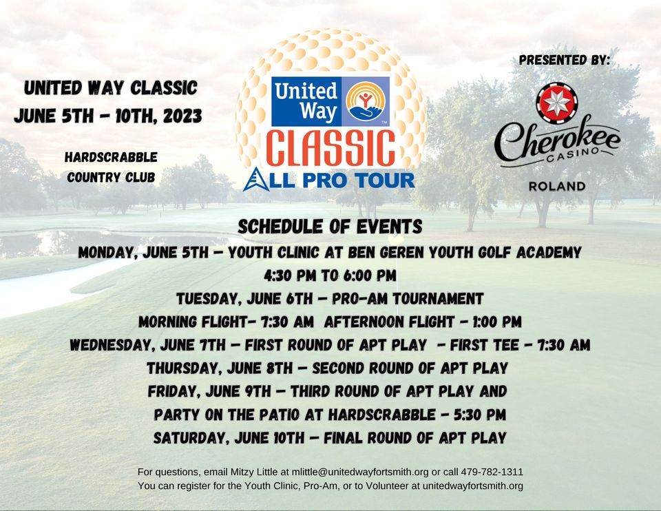 2023 United Way Classic, Hardscrabble Country Club, Fort Smith, June 5 ...
