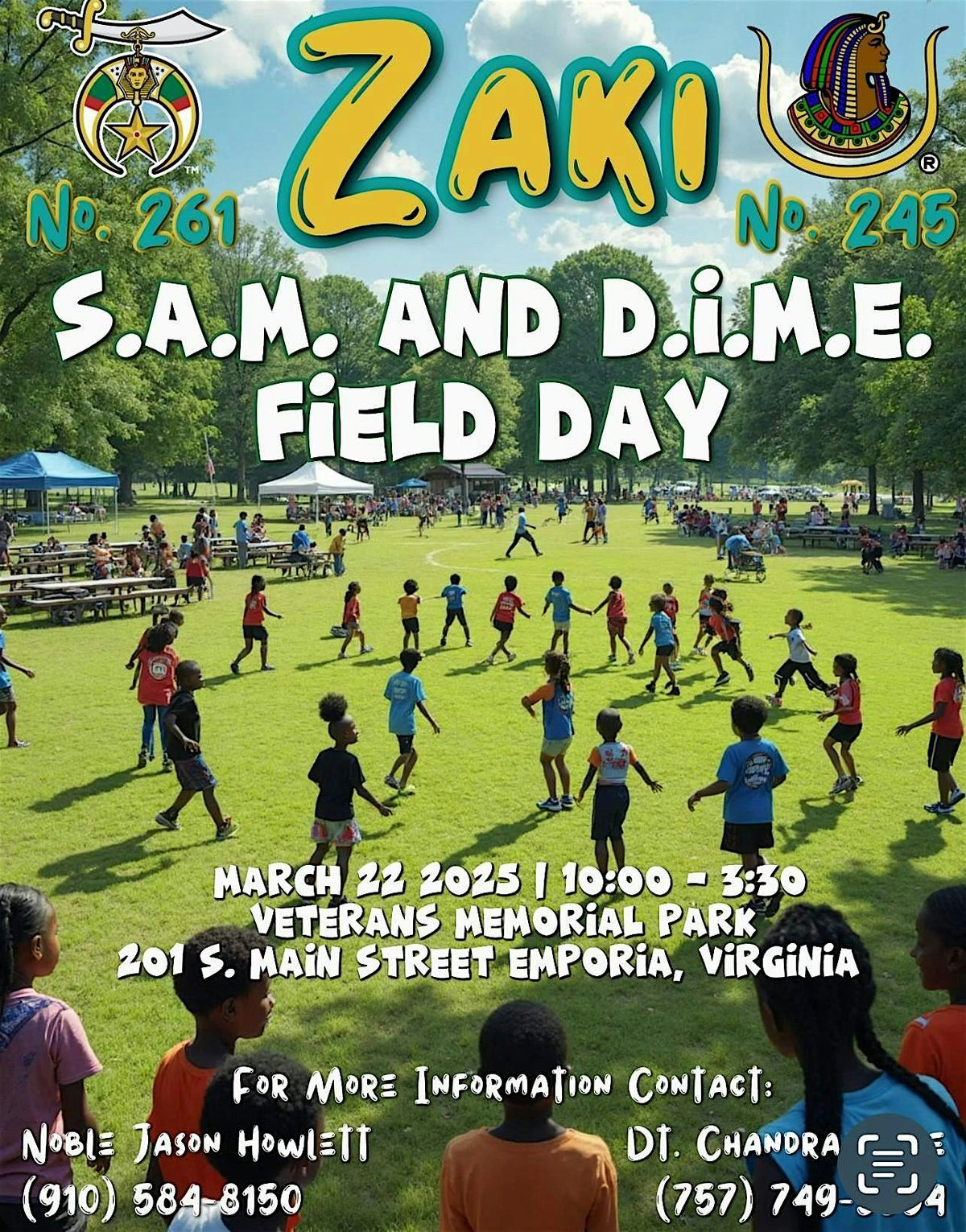 Zaki Temple 261 Zaki Court 245 Field Day, Veterans Memorial Park ...