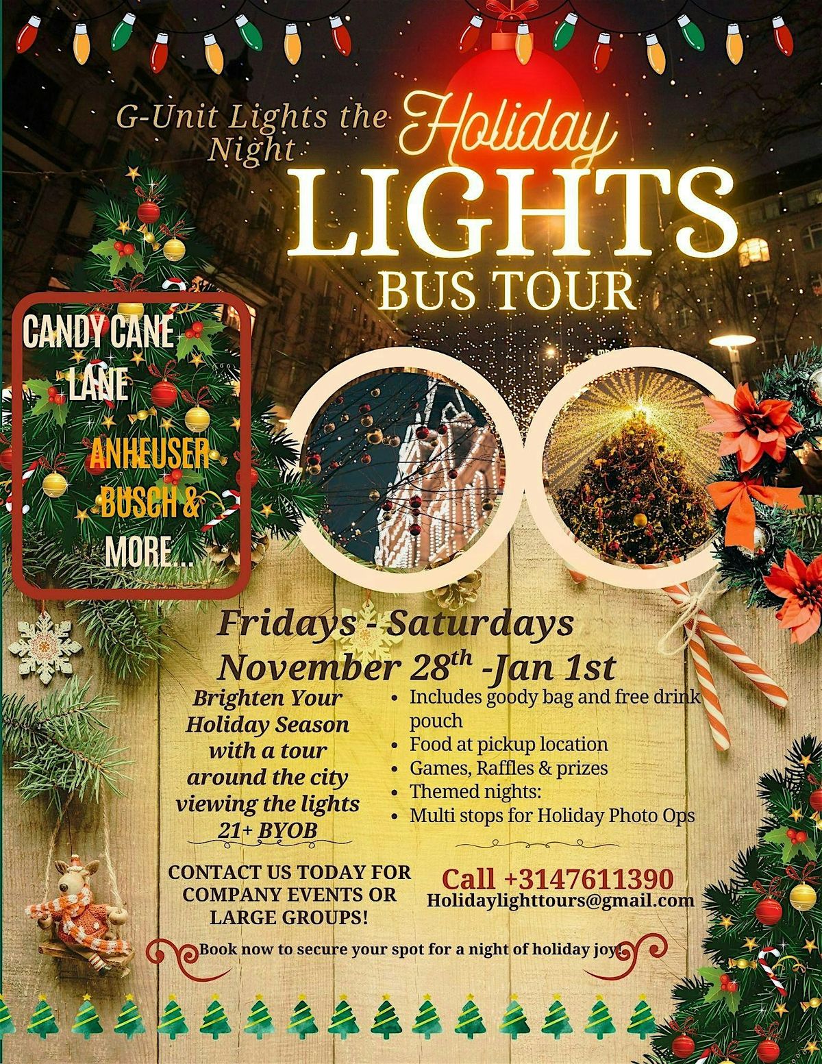 Holiday Lights Bus Tour, 28 November to 27 December | AllEvents