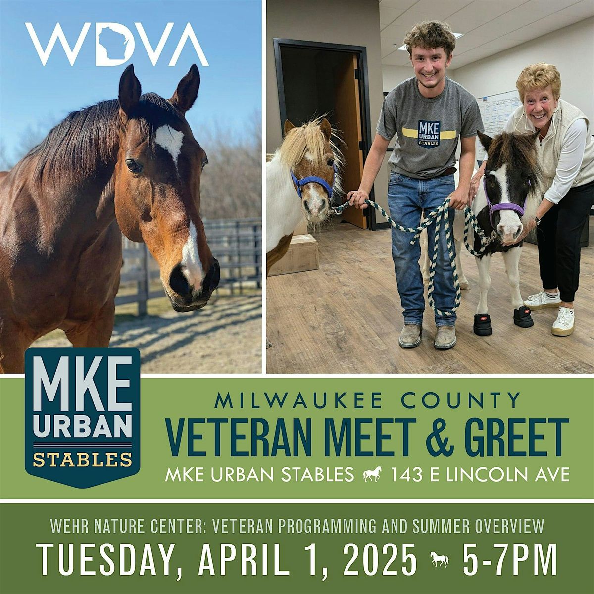 Veteran Meet & Greet, MKE Urban Stables, Milwaukee, 1 April 2025 ...