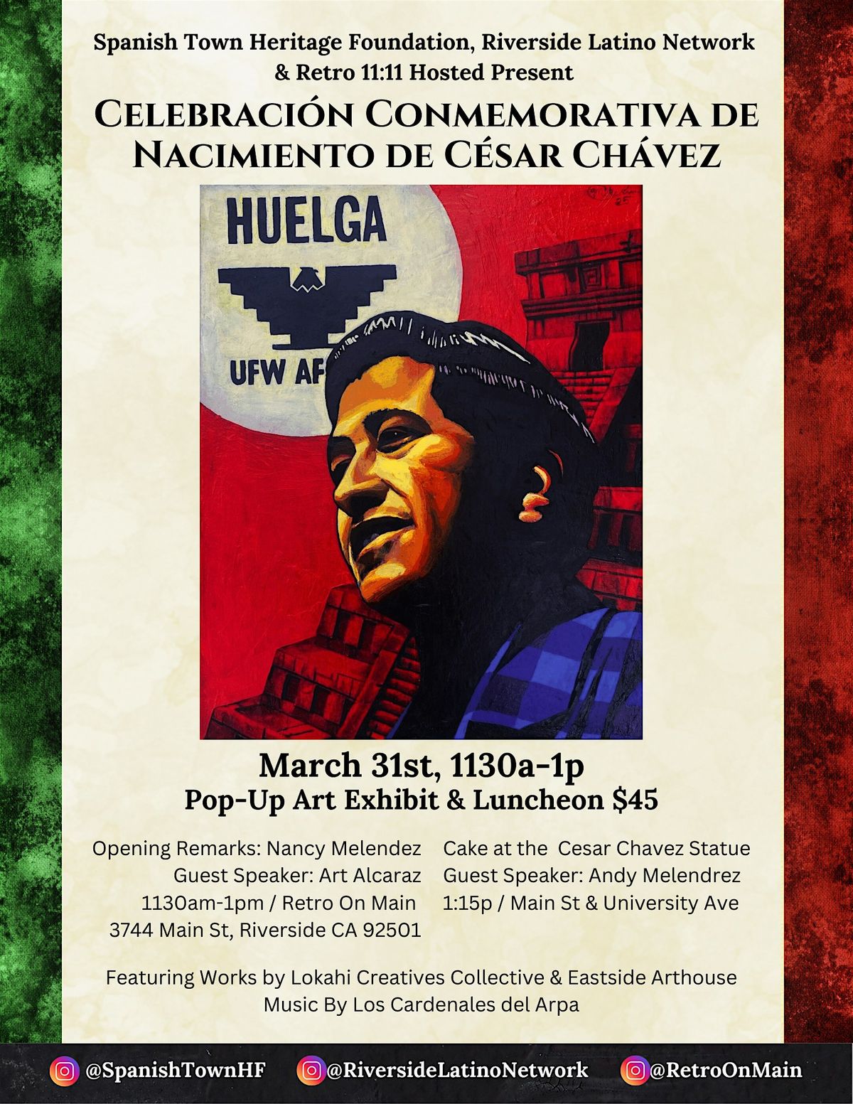 César Chávez Commemorative Birthday Celebration, Art Pop-Up & Luncheon ...