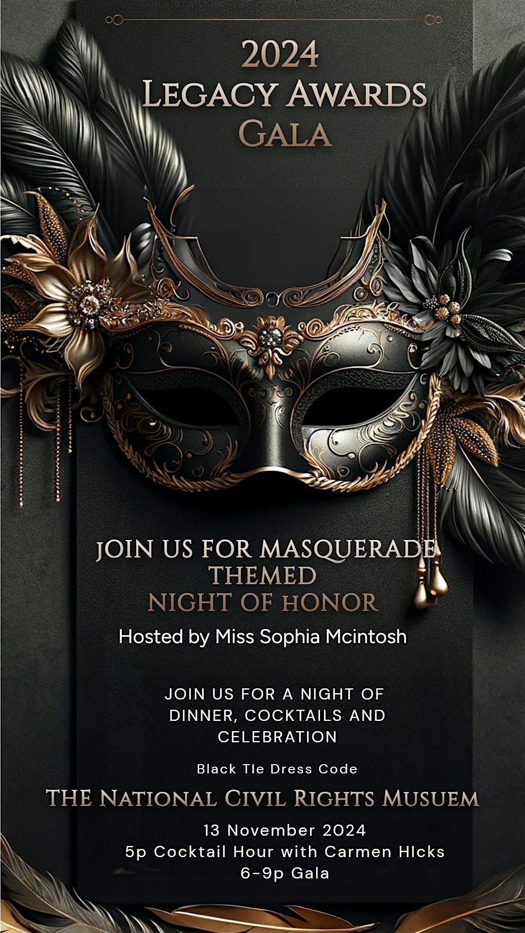 2024 Legacy Awards, National Civil Rights Museum, Mulberry Street ...