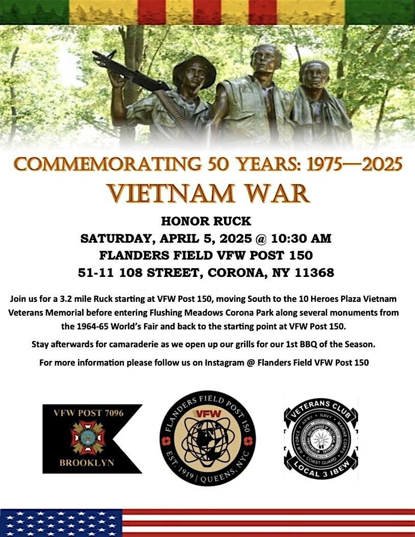 Commemorating 50 Years: 1975-2025, Vietnam War, Flanders Field VFW Post ...