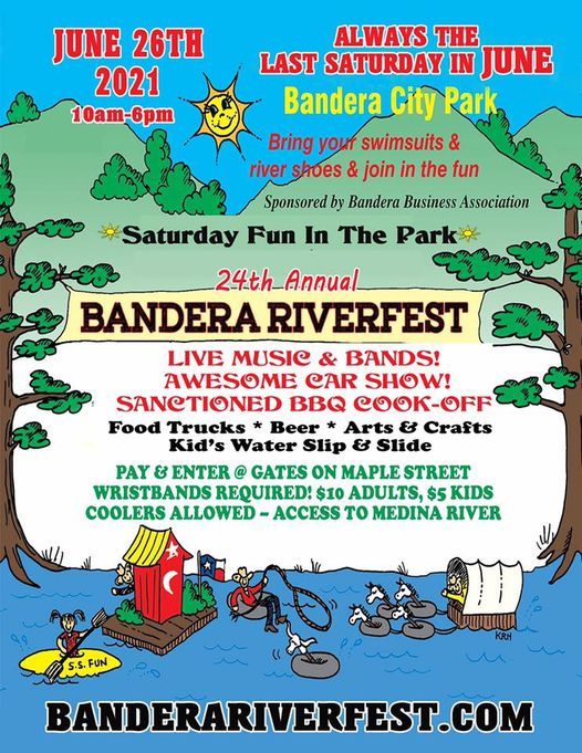 Bandera RiverFest, 1102 Maple St, Bandera, TX 78003, United States, 26 ...