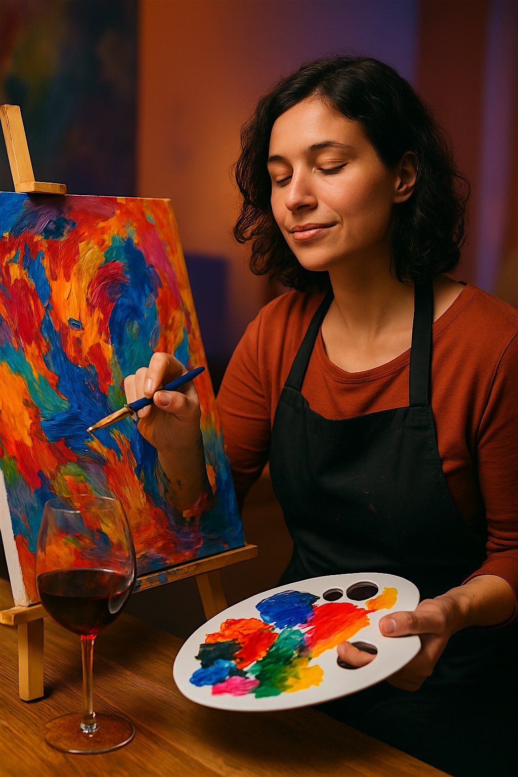 Abnormal Paint & Sip - Abstract, Mindful, Playful, Emotional, 32 Bridge St, Brooklyn, 18 April ...