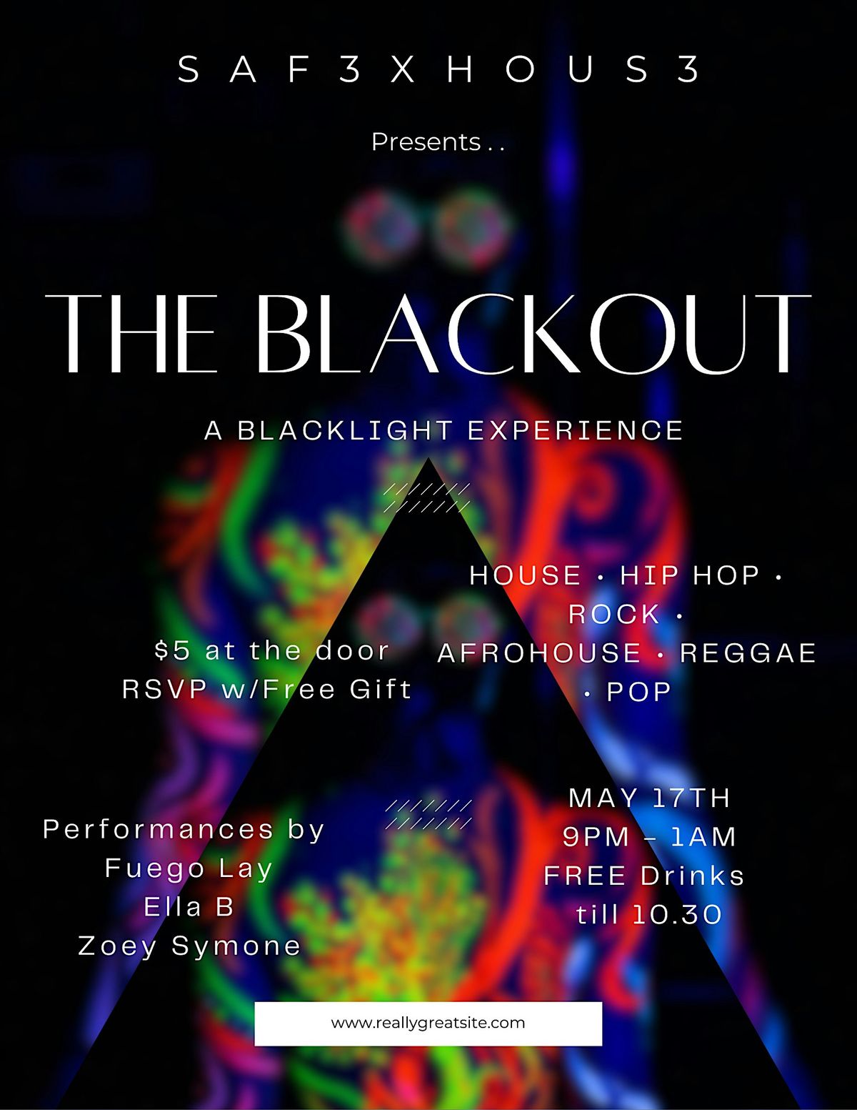 THE BLACKOUT A Blacklight Experience, 17 May 2025 | AllEvents