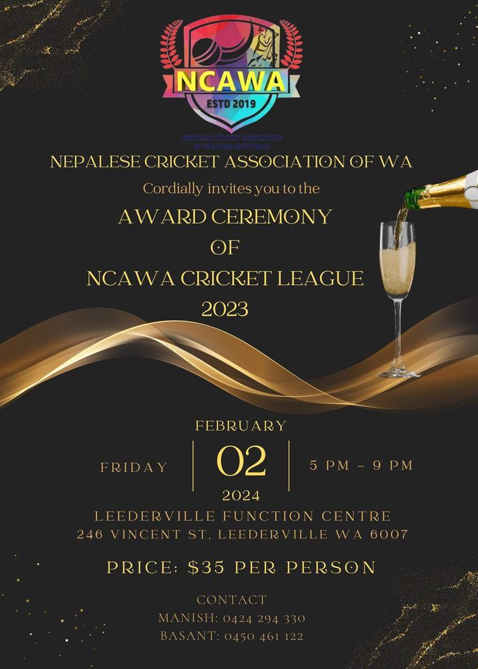 NCAWA Award Distribution Program, Leederville Function Centre, Perth, 2 ...